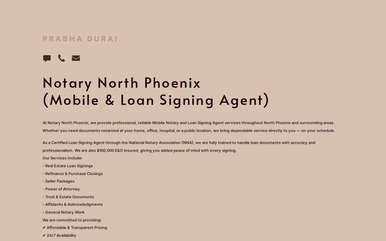 Notary North Phoenix - Mobile